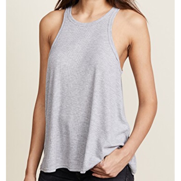Free People | Tops | Free People Long Beach Racerback Swing Ribbed Tank ...